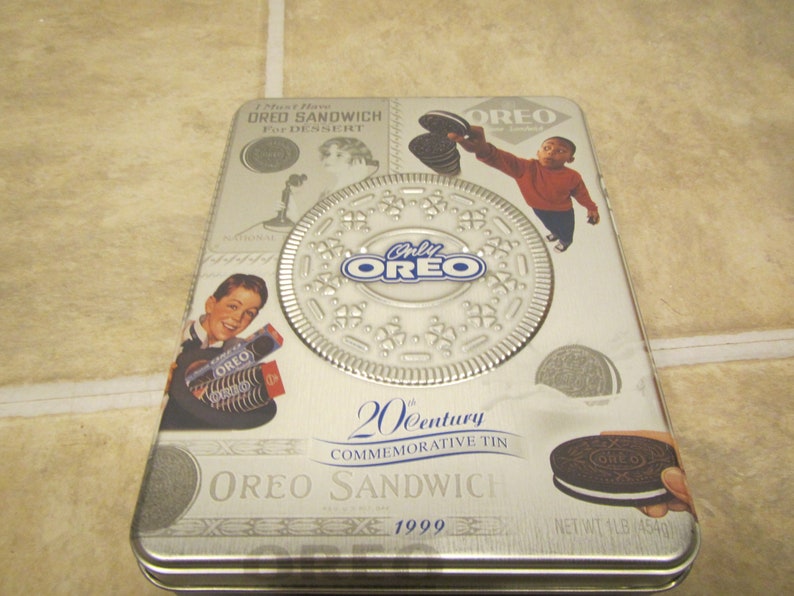 1999 OREO 20th Century Commemorative Tin , Oreo Sandwich, Oreo Tin ...