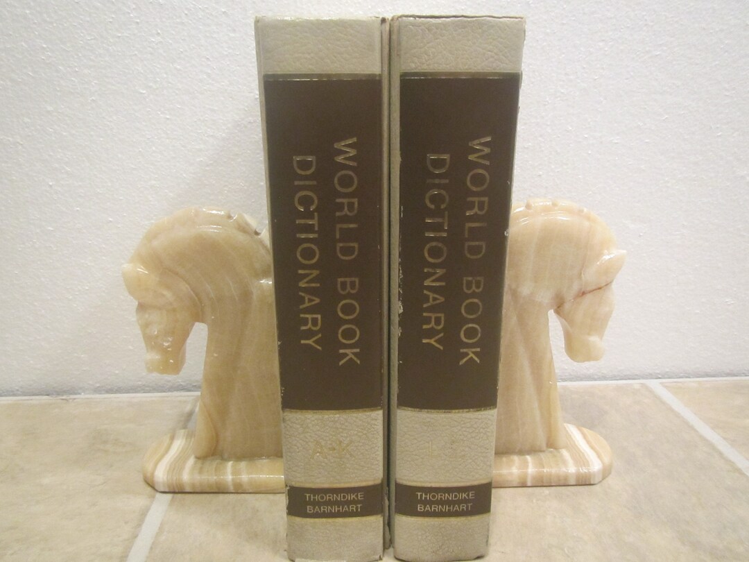 1973 WORLD BOOK DICTIONARY 2 Volume Set **A - K & L - Z * Brown and ...