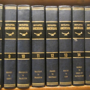 1963 the Encyclopedia Americana , Complete 30 Volume Set A Thru Z , and ...