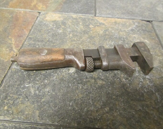 Wood Handle Monkey Wrench Adjustable Wrench 7 Inch Wrench - Etsy