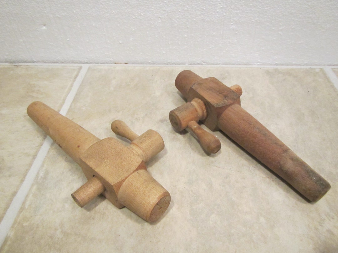 2 Vintage Wood Keg Barrel Taps, Beer Barrel Taps, Whiskey Barrel Faucet ...