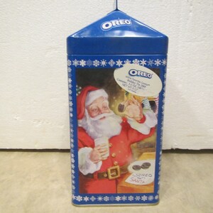 2005 Oreo Milk Carton Tin , Christmas Tin Box, Metal Canister ** 2005 ...
