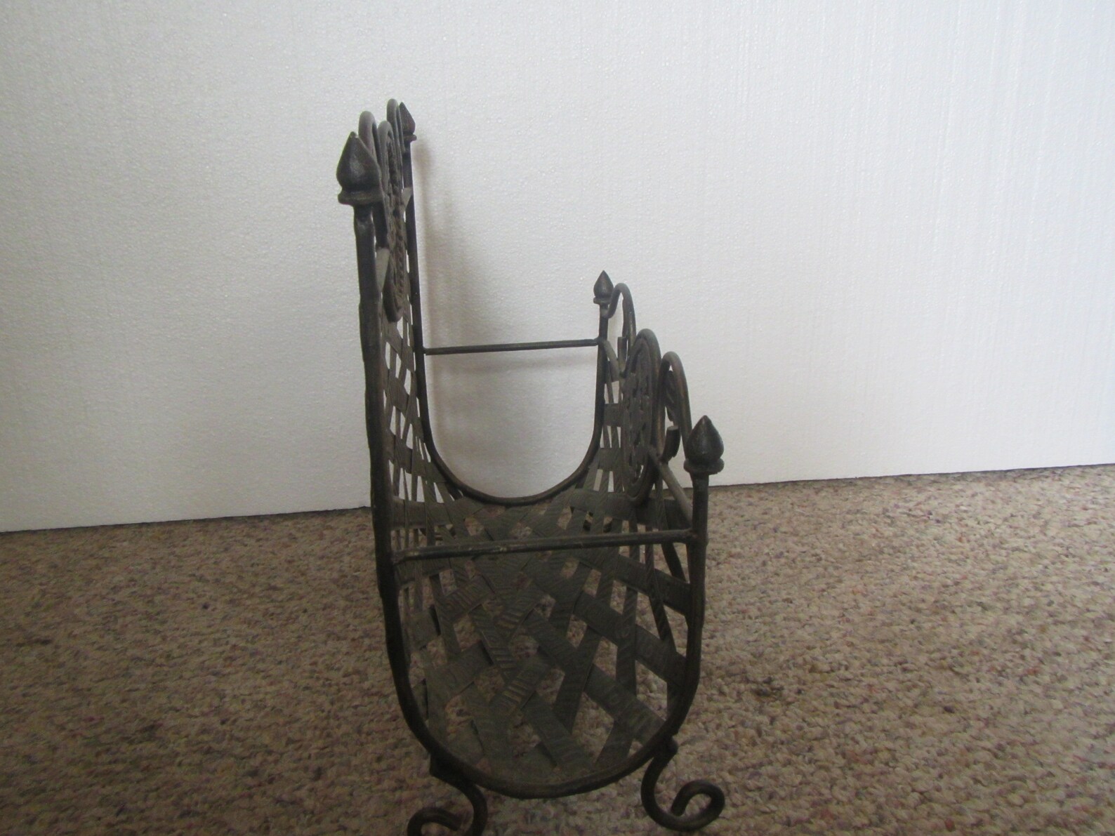 Decorative Woven Metal Magazine Rack Antique Look Magazine | Etsy