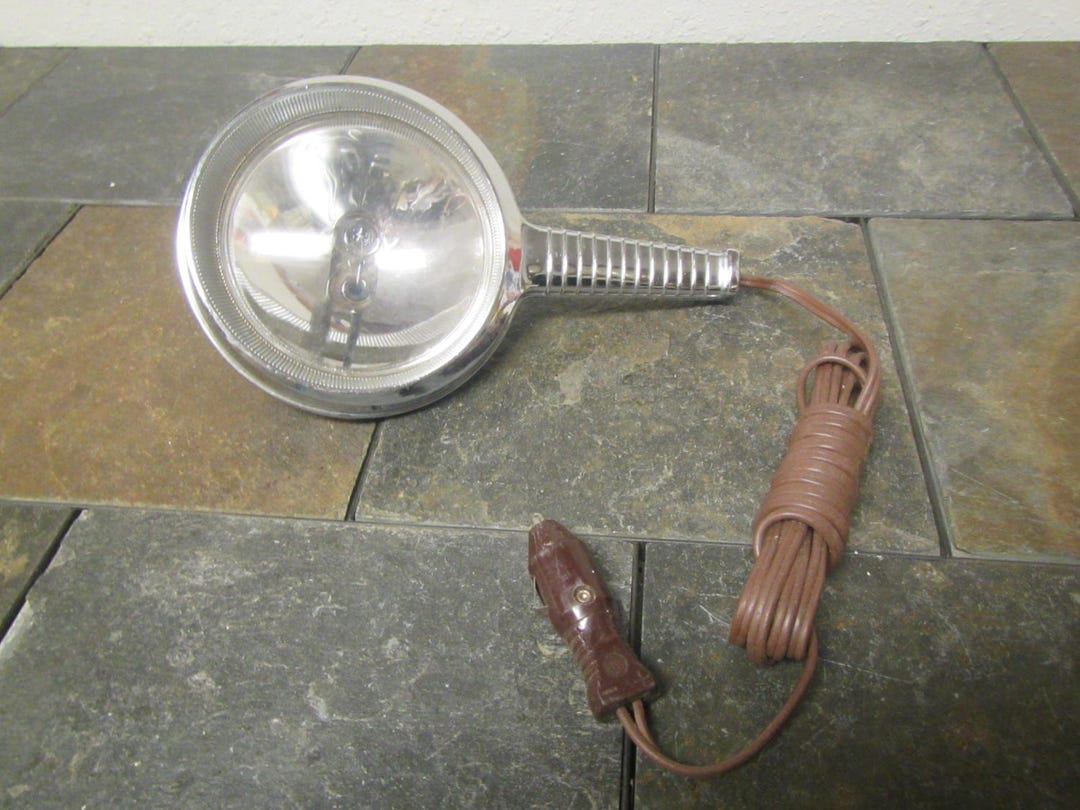 Chrome Hand Held Spot Light for Car or Truck * Plugs Into Cigarette ...