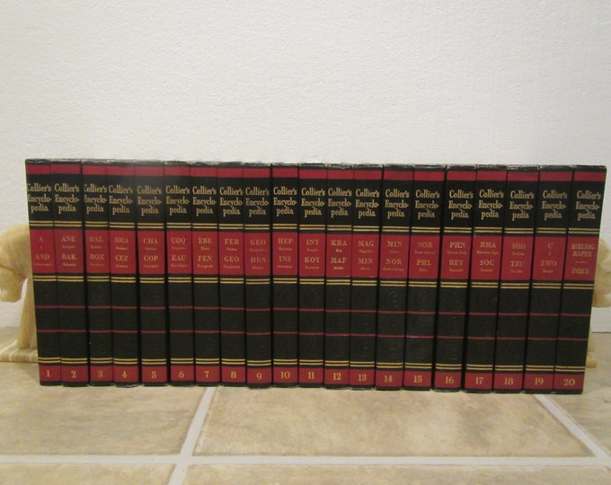 1958 COLLIERS Encyclopedia, 20 Volume Set A Thru Z and Bibliography ...