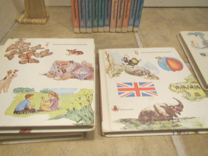 1977 Young Children's Encyclopedia 16 Volume Set by Britannica, Child's ...
