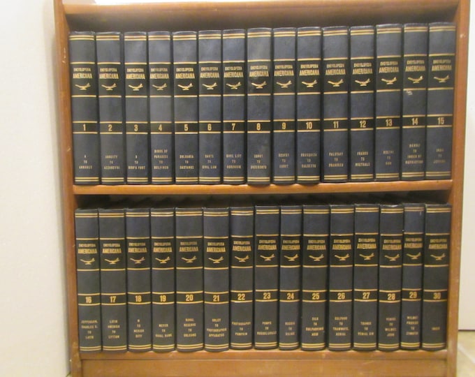 1963 the Encyclopedia Americana , Complete 30 Volume Set A Thru Z , and ...