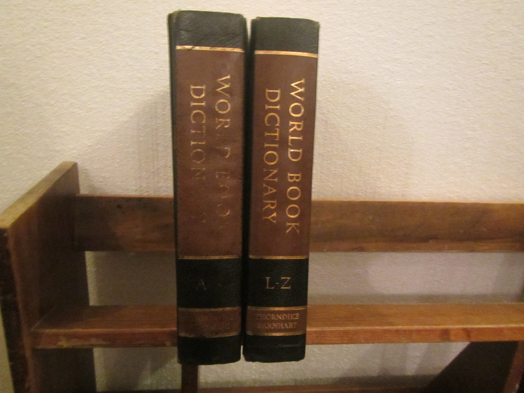 1988 WORLD BOOK DICTIONARY 2 Volume Set **A - K & L - Z ** Illustrated ...