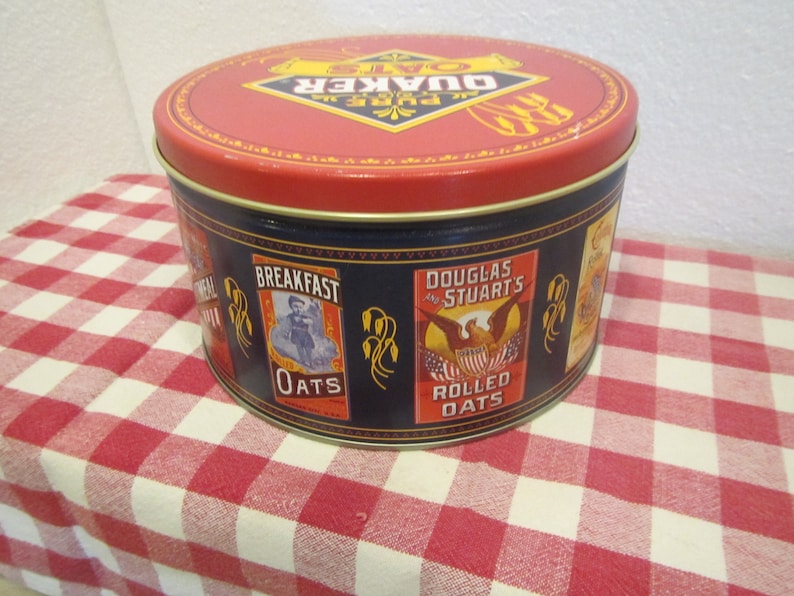 QUAKER OAKS Tin Pure Quaker Oats Recetas en lata Quaker - Etsy España