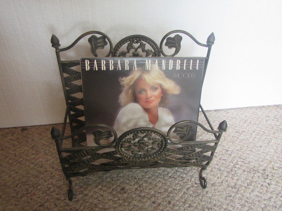 Decorative Woven Metal Magazine Rack Antique Look Magazine | Etsy