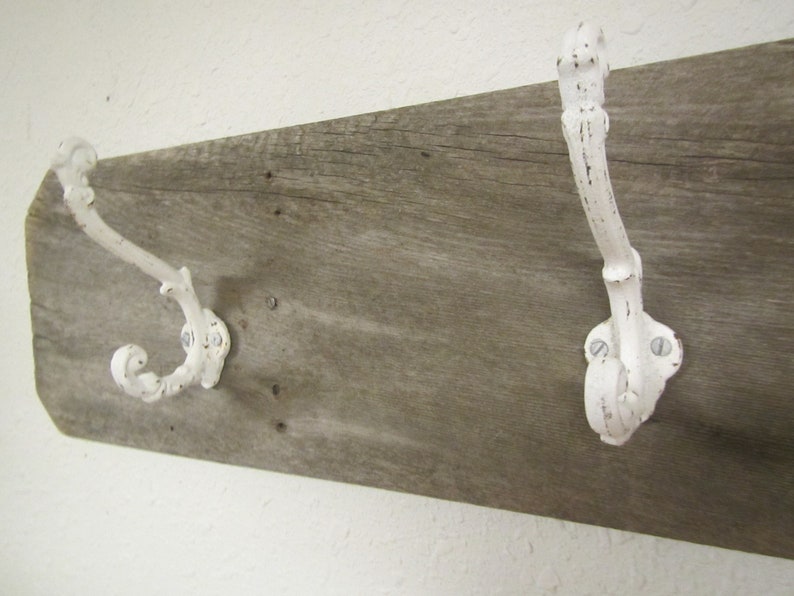 Rustic Barn Wood Coat Rack Hat Rack Wall Mount Wood 3 Hook | Etsy