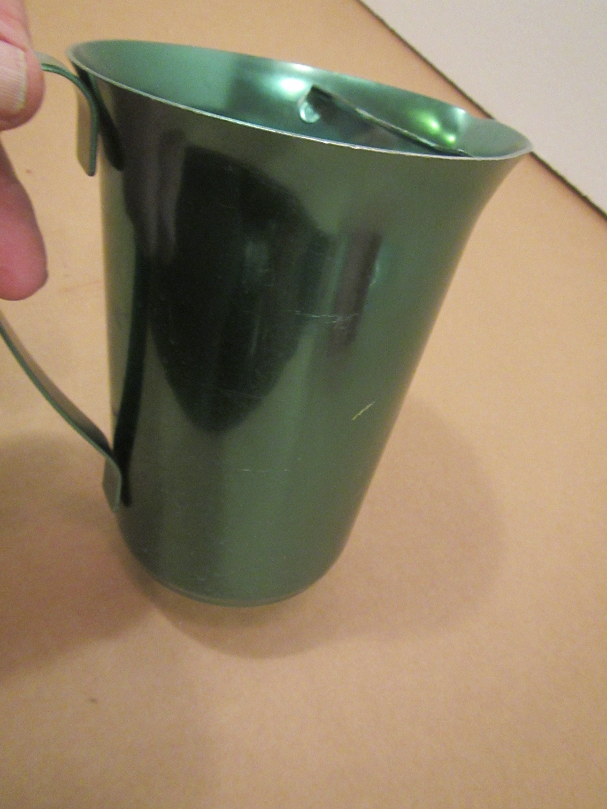 Vintage Green Aluminum Pitcher Water Pitcher Lemonade - Etsy