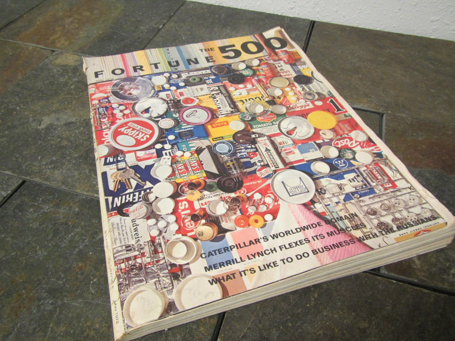 May 1972 The FORTUNE 500 Magazine Caterpillars Worldwide | Etsy