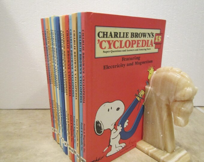 1980 Charlie Browns Cyclopedia 15 Volume Set , Child's Encyclopedia Set ...