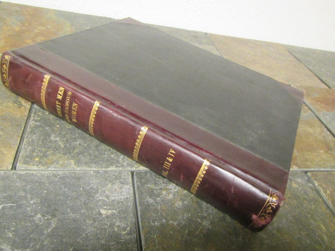 Antique 1894 GREAT Men and Famous Women Vol. III & IV by Selmar Ness ...