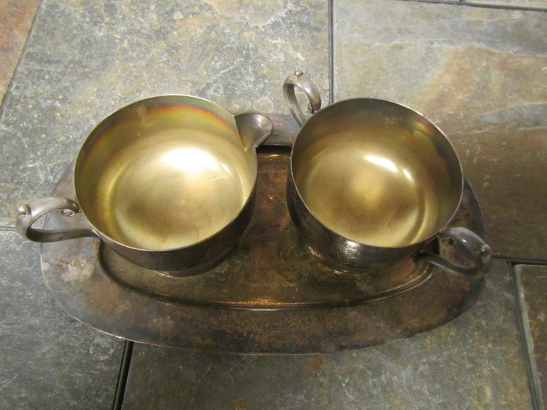 Vintage Benedict Plate Creamer and Sugar Bowl Tray Set BMO - Etsy