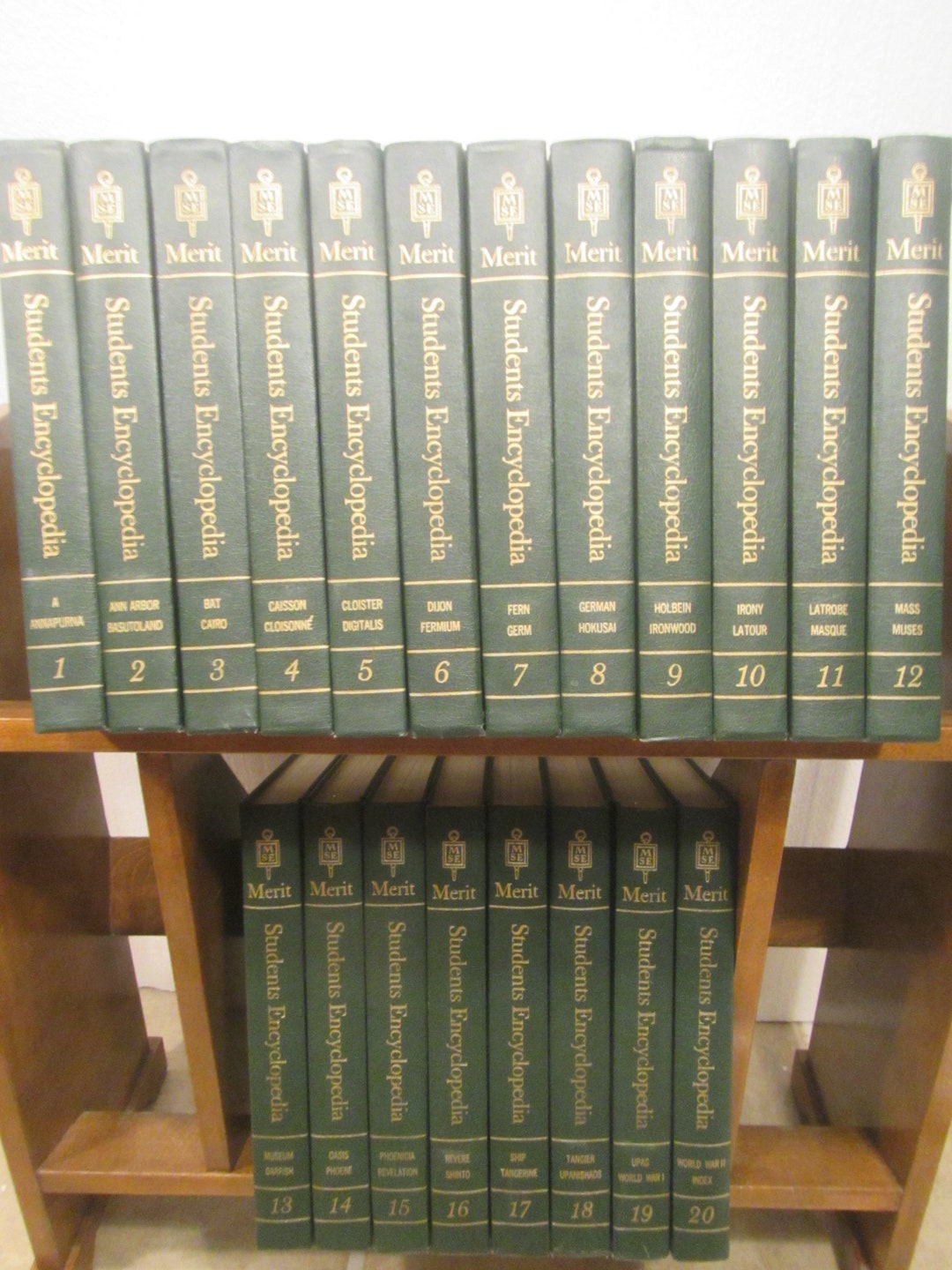 1970 Merits Students Encyclopedia 20 Volume Set * Complete A Thru Z ...