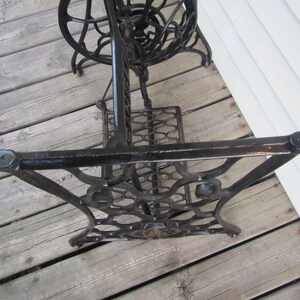 Antique Singer Treadle Sewing Machine Base, Industrial Look Table Base ...