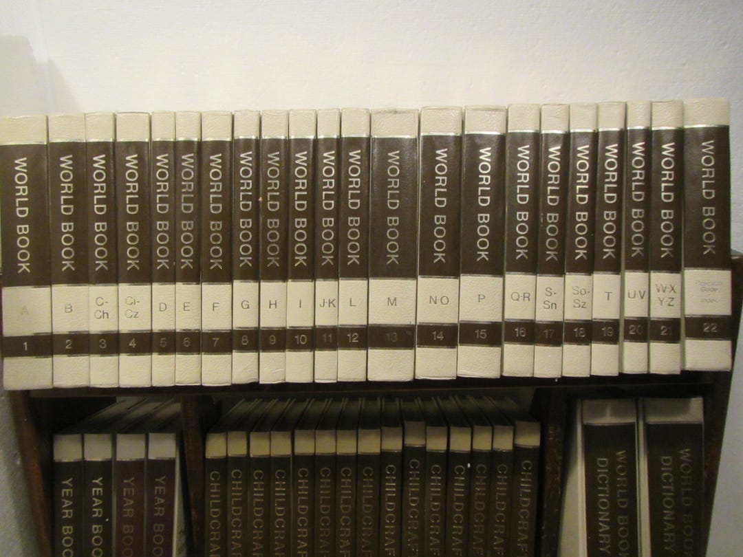 1974 WORLDBOOK Encyclopedia Complete 22 Volume Set A Thru Z, and Guide ...