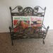 Decorative Woven Metal Magazine Rack Antique Look Magazine - Etsy