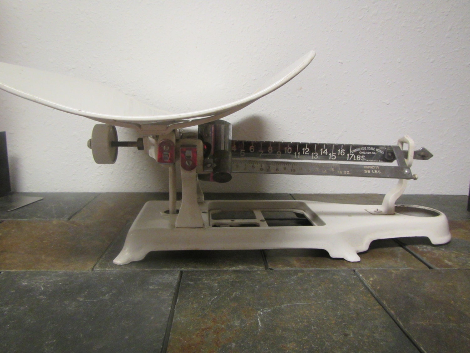 Vintage CONTINENTAL 36 lb. SCALE Baby scale commercial | Etsy