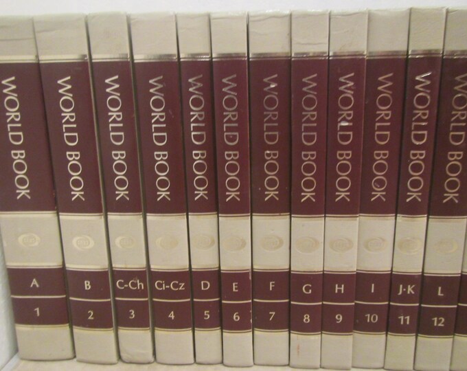 1986 WORLD BOOK Encyclopedia Complete 22 Volume Set A Thru Z ...