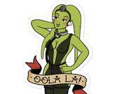 Star Wars Return of the Jedi Oola Pin-up Sticker - Etsy