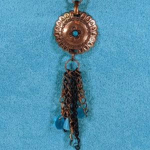 N003 Southwestern Influence Necklace in Copper and Turquoise - Etsy
