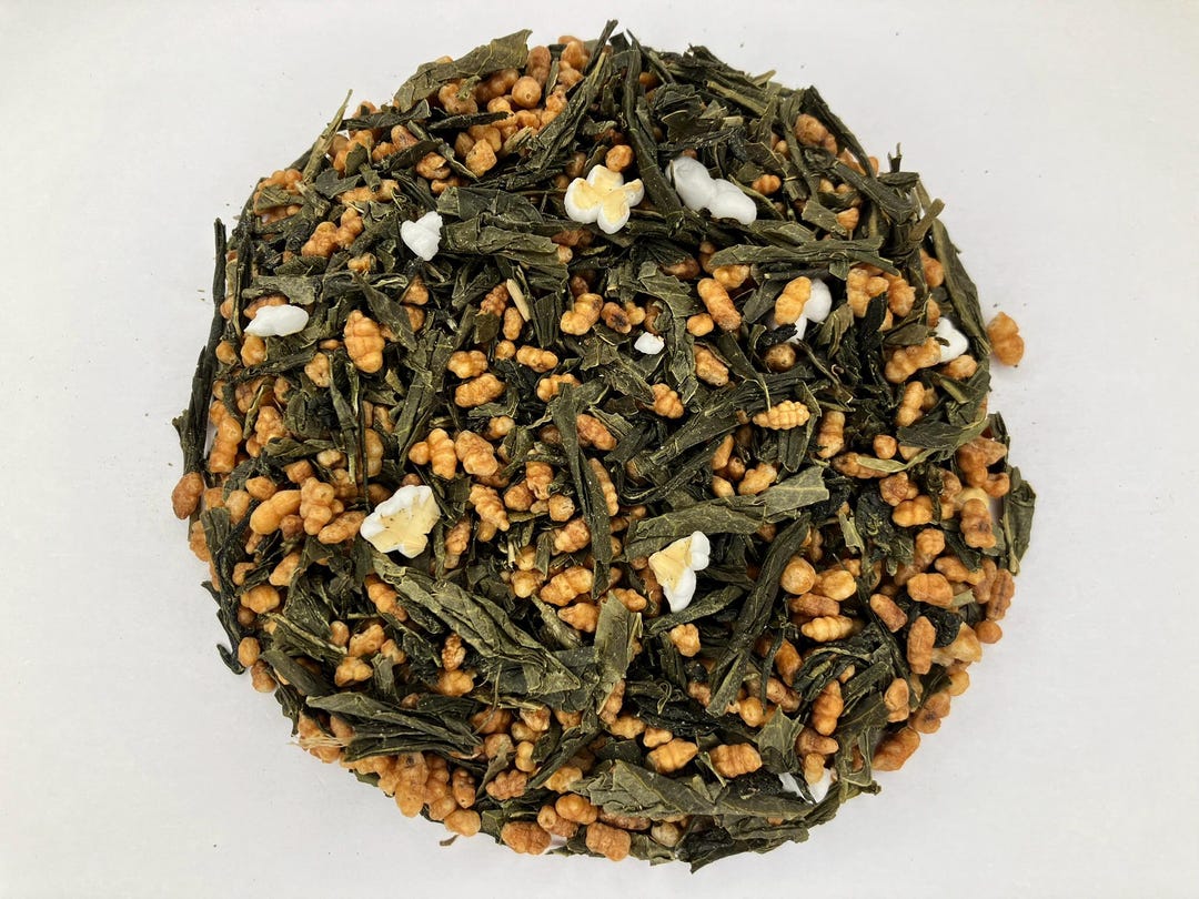 Genmaicha Green Tea, Genmaicha Loose Tea, Popcorn Tea, Gourmet Loose ...