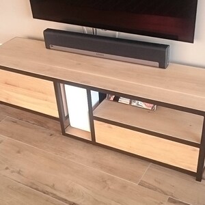TV Cabinet Made of Steel and Wood - Etsy