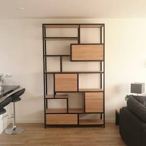 Kast van staal en hout - Etsy Nederland