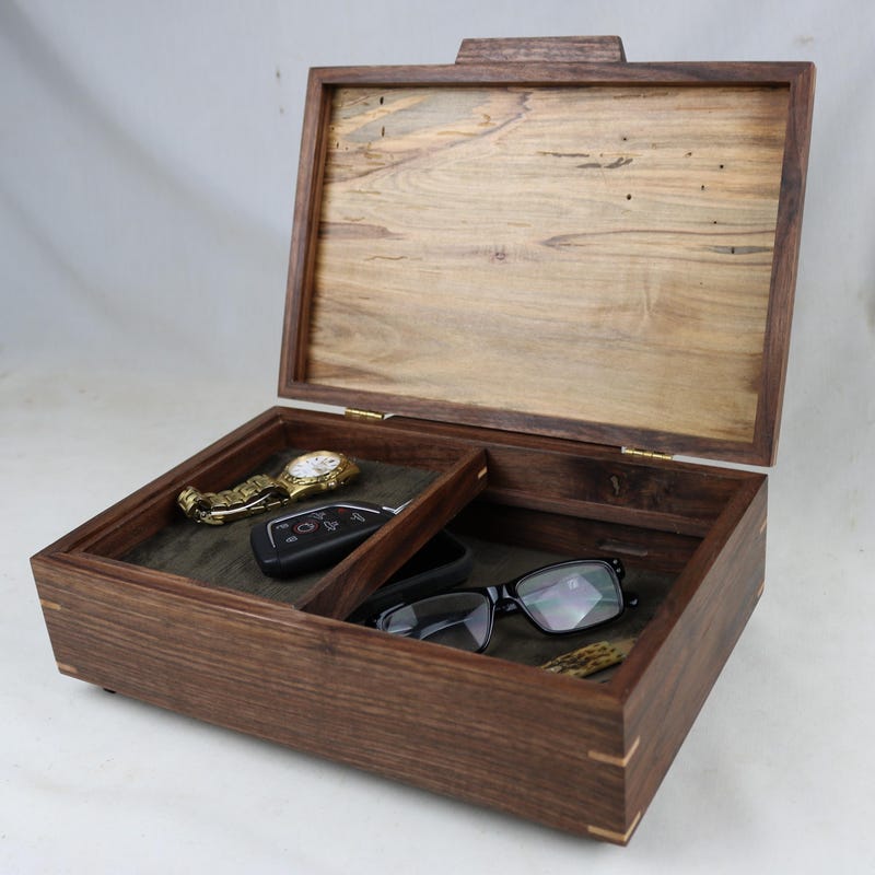 Walnut Valet Box - Etsy