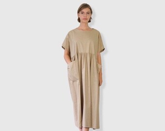 Camel Color Dress - Etsy Australia