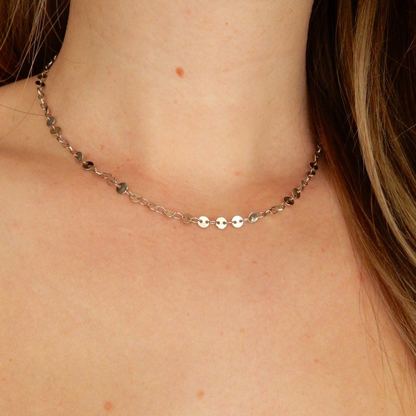Silver Coin Necklace - Etsy