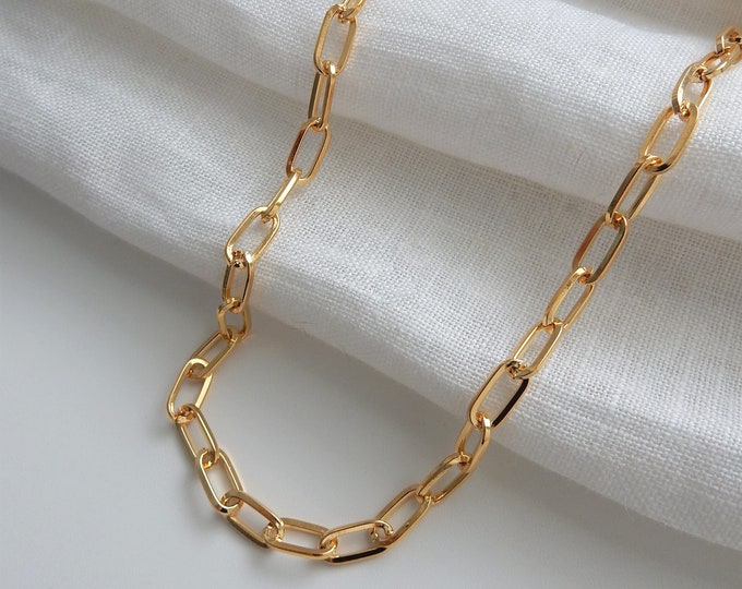 Extra Large Gold Chunky Curb Chain Necklace, Chunky Chain Jewelry, Gold ... Extra Large Gold Chunky Curb Chain Necklace, Chunky Chain Jewelry, Gold ...