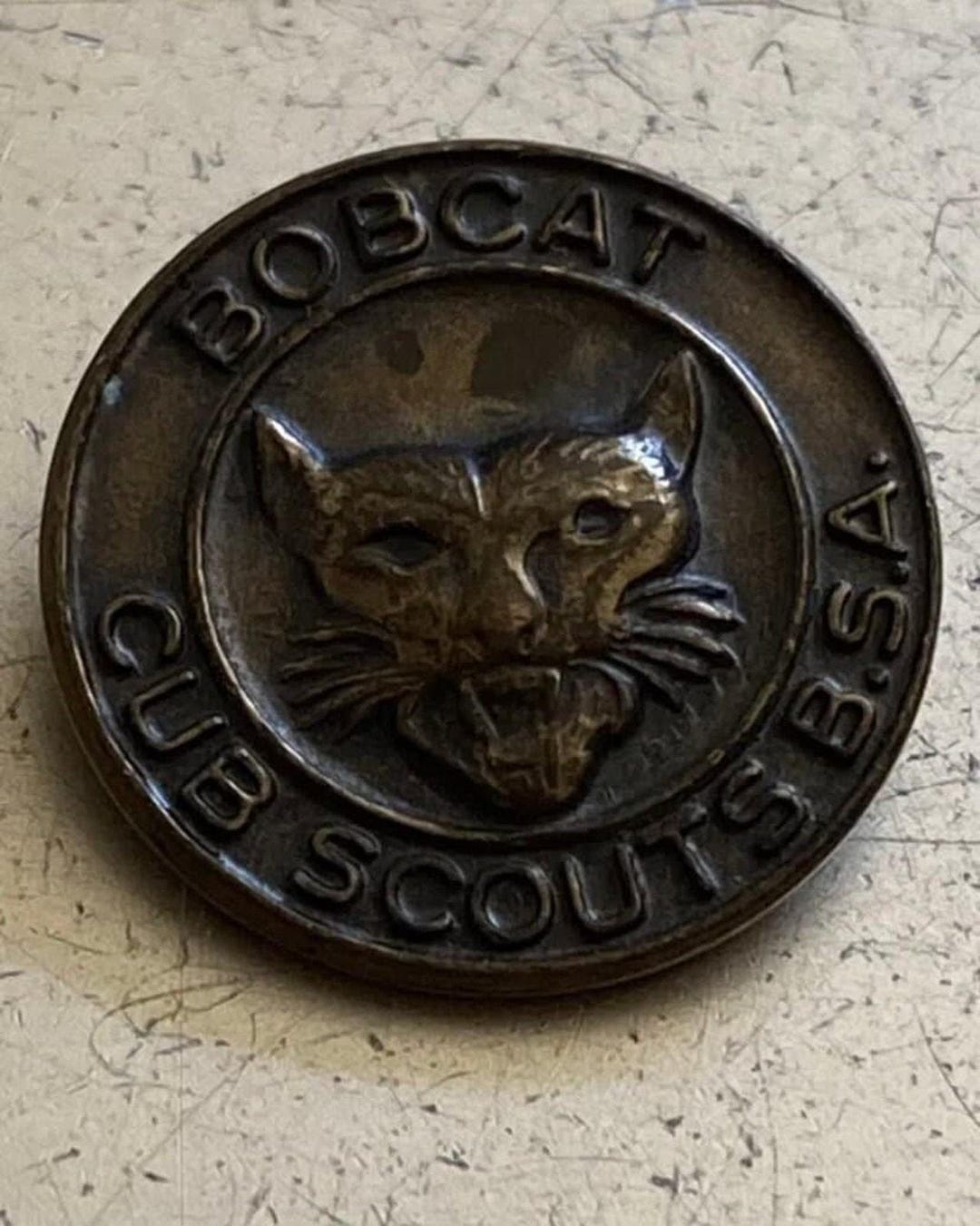 Bobcat Pin Cub Scout BSA Brass Rare Vtg 1960 / 70's App. 5/8" VG - Etsy