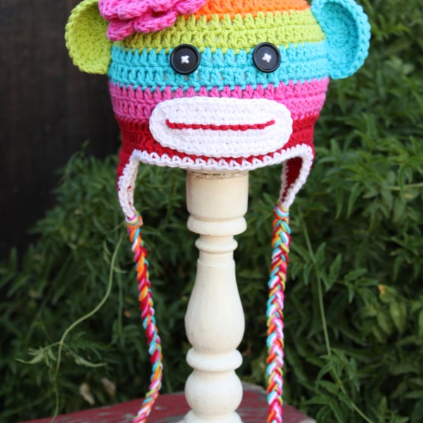 Rainbow Sock Monkey - Etsy