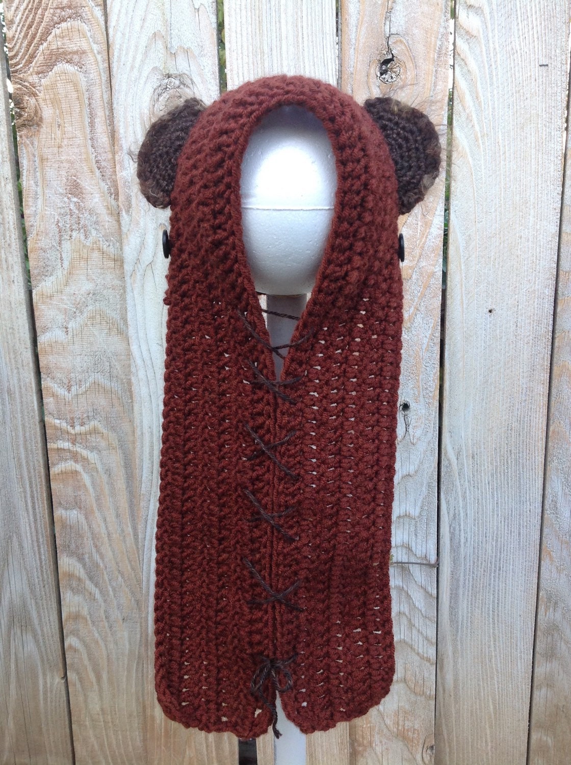 Crochet Star Wars Ewok Hat Hood | Etsy