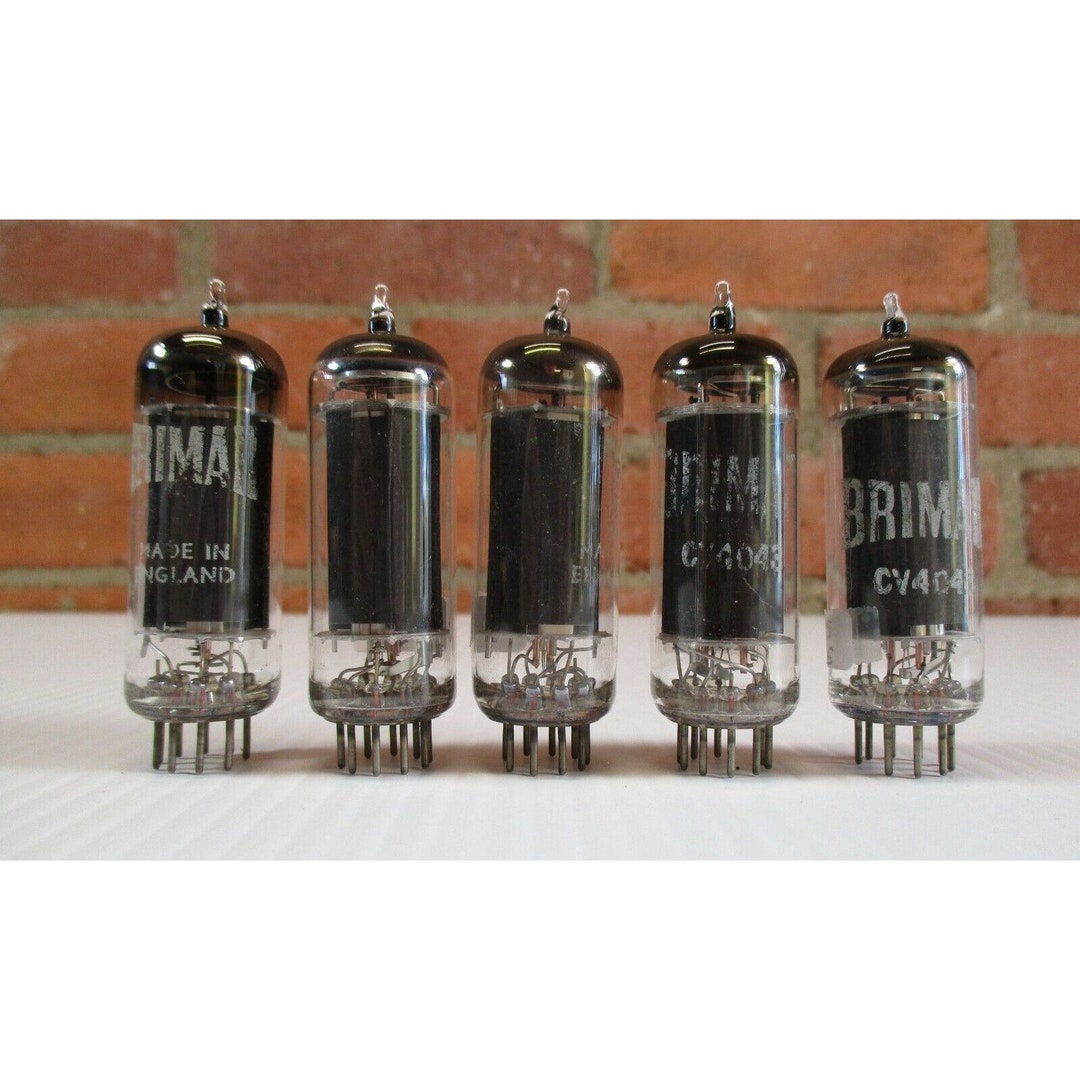 Brimar CV4043 6BW6 Vacuum Tubes Lot of 5 Round Getters TV-7 Tested ...