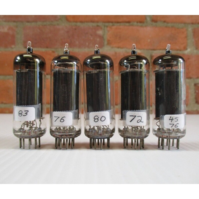 Brimar CV4043 6BW6 Vacuum Tubes Lot of 5 Round Getters TV-7 Tested ...