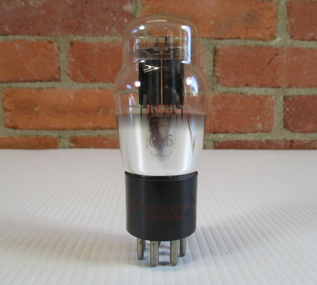RCA Radiotron 6A6 Vacuum Tube Black Plate TV-7 Tested at NOS - Etsy