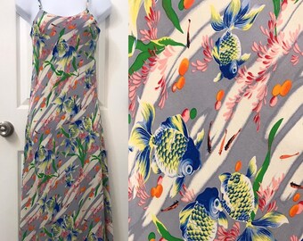 Fish Print Dress | Etsy
