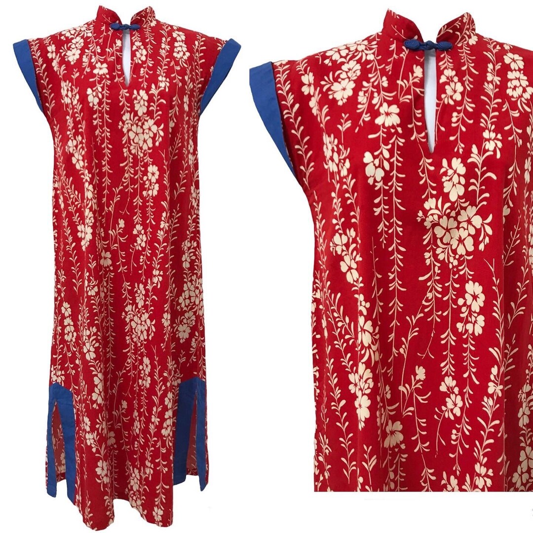 Vintage 1940’s 1950’s Hawaiian Teatimer Dress Pre Tiki KILOHANA Tea ...