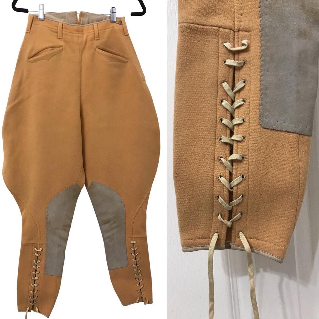 Vintage 1930’s 1940’s Wool Jodhpur Equestrian Pants Rugged English ...