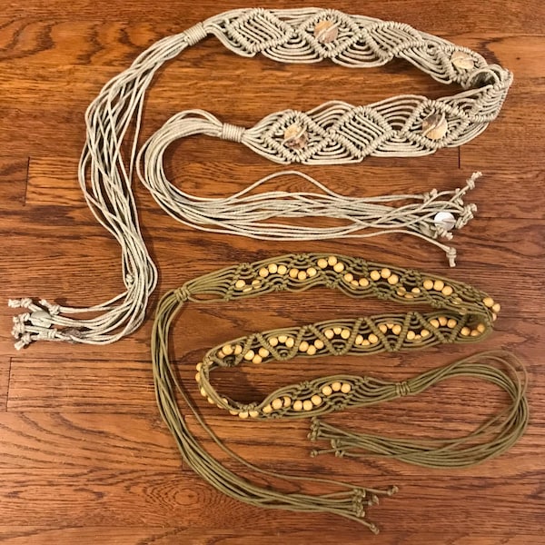 Macrame Belts for Women - Etsy