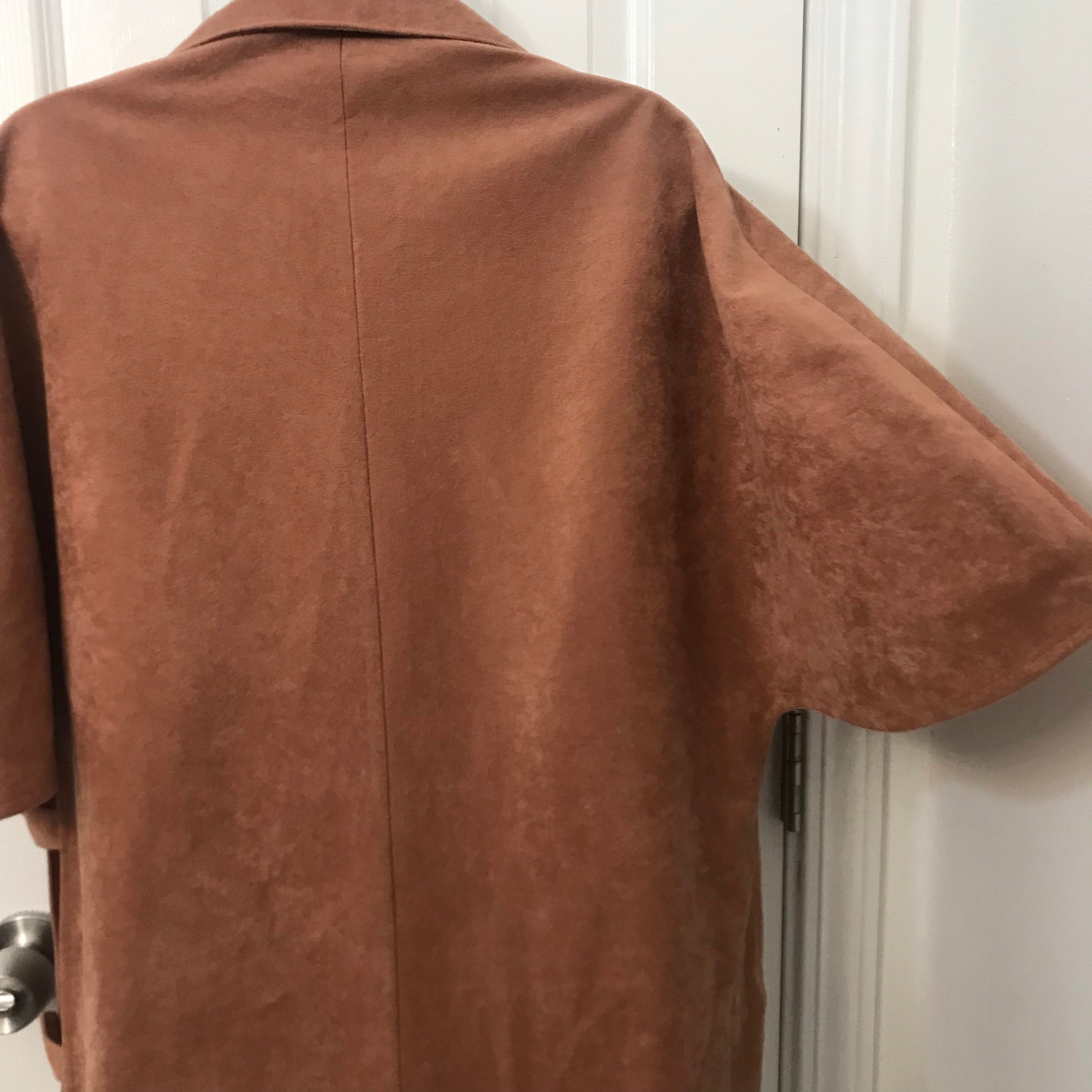 1970s Cape Bat Wing Poncho Dacron Ultrasuede Turnlock | Etsy