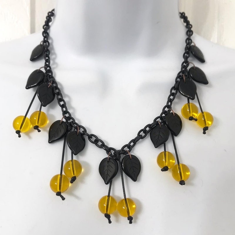 Red Lucite Necklace - Etsy