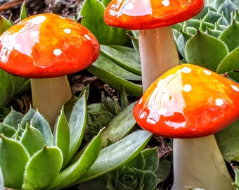 Ceramic Mushrooms | Etsy