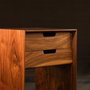 Solid Timber Brutalist Nightstand - Etsy