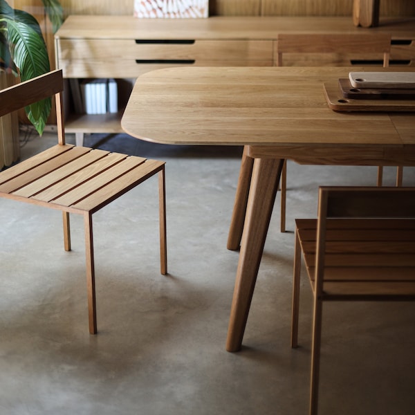 Oak Dining Table - Etsy